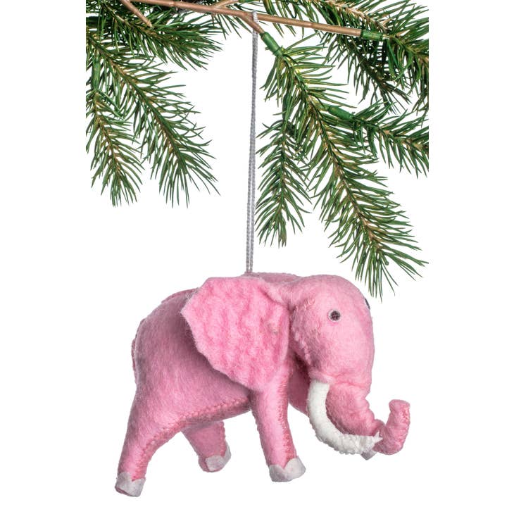 Pink Elephant Ornament – The Little House Shop