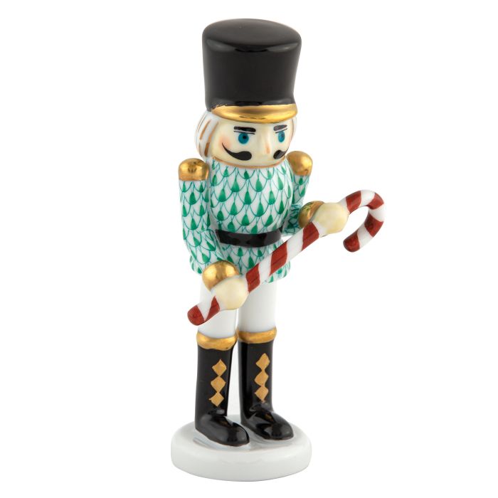 Herend Small Nutcracker w/ Candy Cane – The Little House Shop