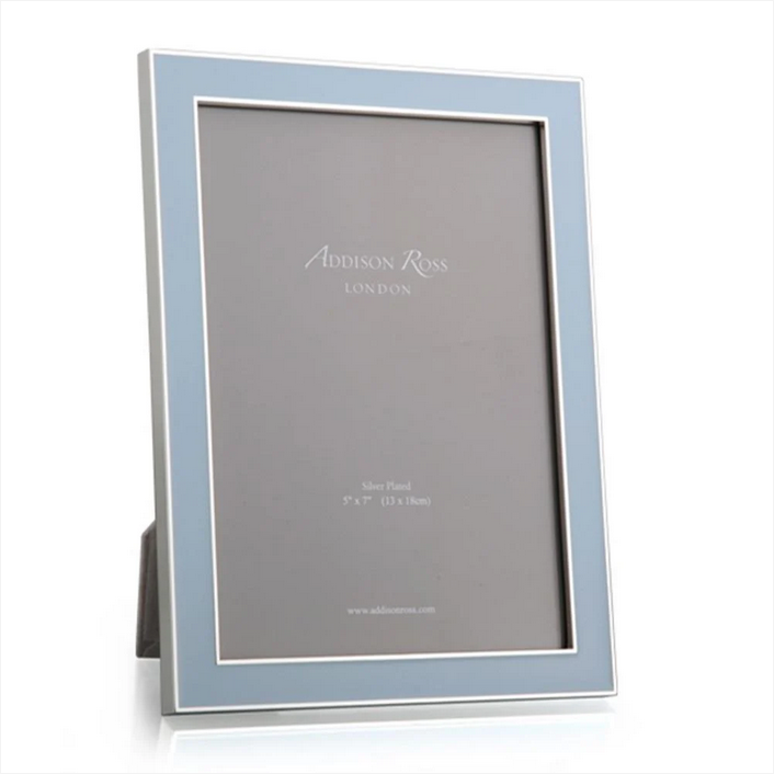 Powder Blue Enamel & Silver Frame – The Little House Shop