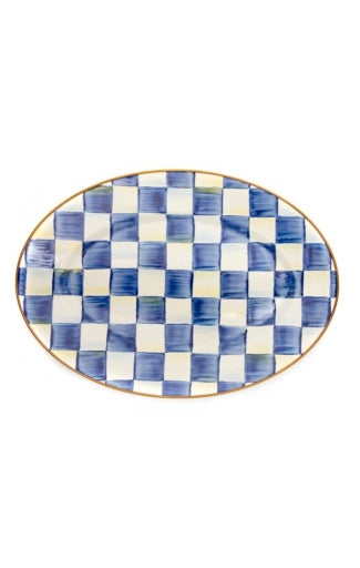 Royal Check Small Oval Platter – The Little House Shop